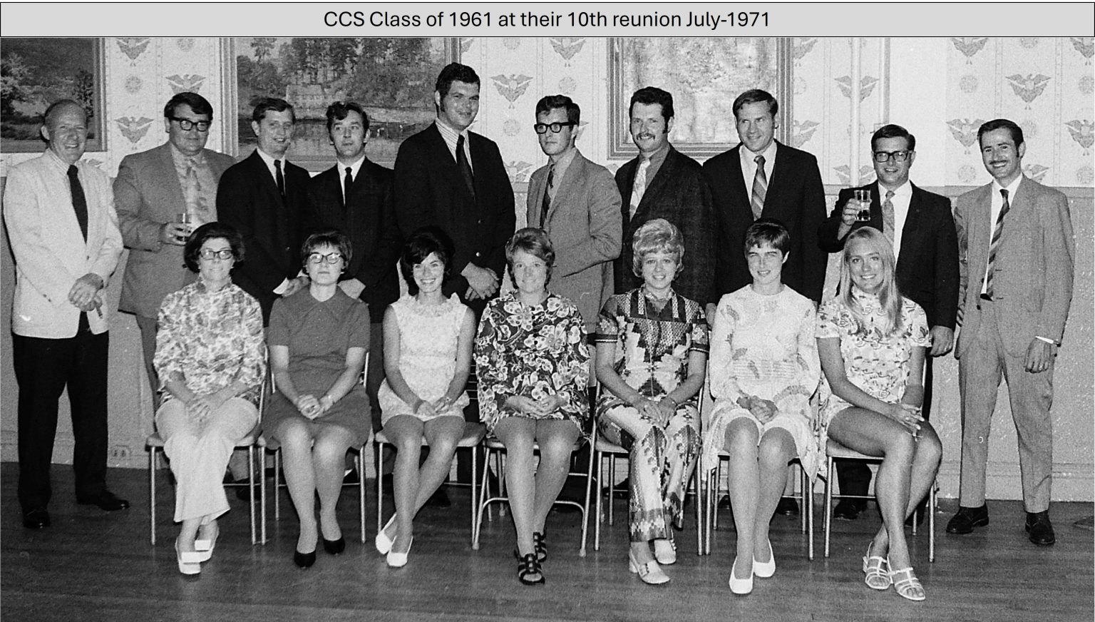 CCS Class of 1961 at 1971 reunion – Ken Gottry's history collection